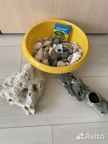 Камни, ракушки для аквариума