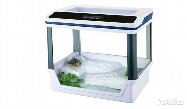 Аквариум черепашатник (LED + Filtr) белый 355Х250Х