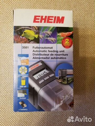 Автоматическая кормушка для рыб. eheim